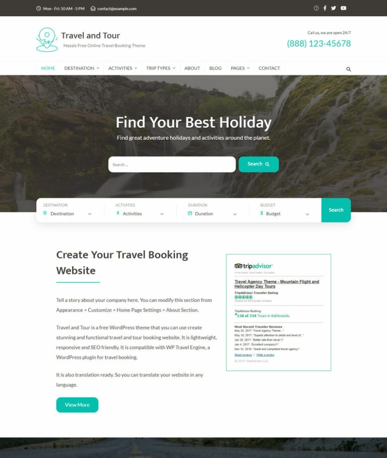 Travel Agency WordPress Themes and Templates