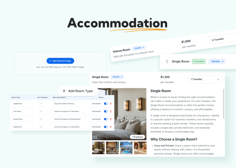 Accommodation Addon For Your Travel Website